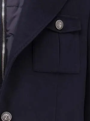 Brunello Cucinelli Virgin Wool Jacket With Internal Padded Vest
