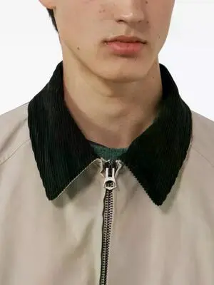 Hartford Dancer Corduroy-collar Flap-pocket Jacket