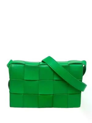Bottega Veneta 2012-2026 Nappa Intrecciato Cassette Crossbody Bag - Green