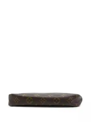 LOUIS VUITTON 2000 Monogram Pochette Accessoires Shoulder Bag - Brown