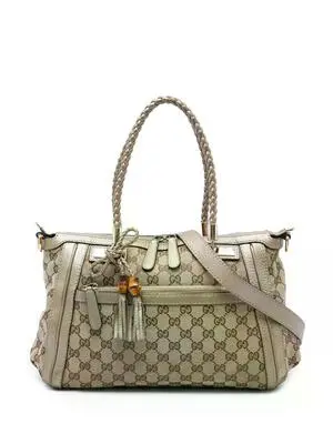 Gucci 2016-2026 Gg Canvas Bella Satchel - Gold