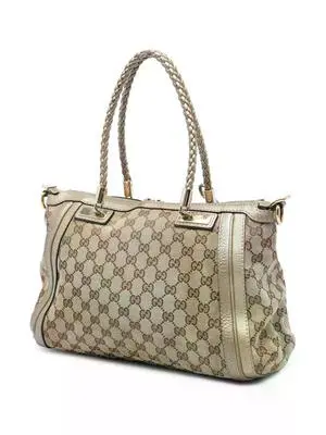 Gucci 2016-2026 Gg Canvas Bella Satchel - Gold