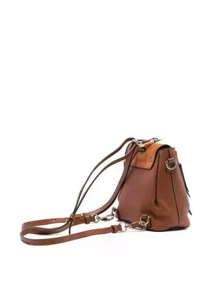 Chloé 2017 Mini Calfskin And Suede Faye Backpack - Brown
