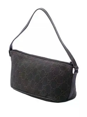 Gucci 2000-2015 Gg Denim Boat Shoulder Bag