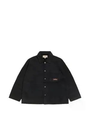 StÜssy Canvas Work Overshirt - Black