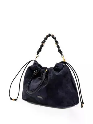 GIANNI CHIARINI Large Morgana Braided-handle Drawstring Shoulder Bag