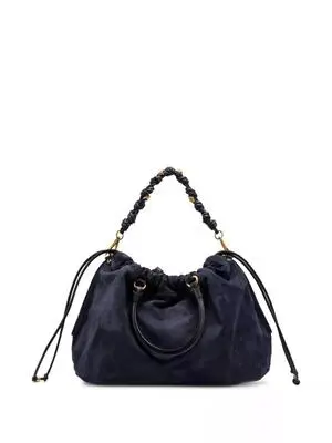 GIANNI CHIARINI Large Morgana Braided-handle Drawstring Shoulder Bag - Blue