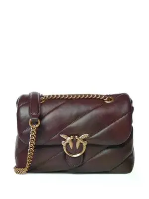 Pinko Small Love Bag Puff Maxi Quilt New Buckle Shoulder Bag - Red