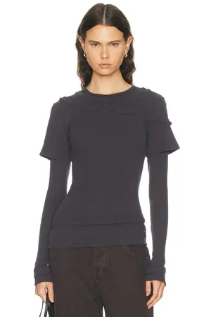 AGOLDE Harlon Top In Grey
