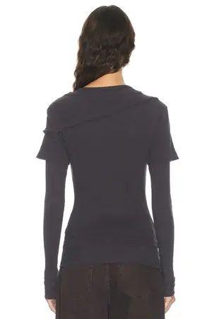AGOLDE Harlon Top In Grey