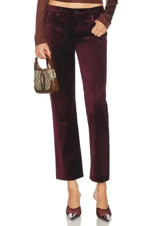 Citizens Of Humanity Anissa Straight Leg Pant In Burgundy - Chambord