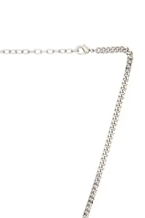 Off-White Diag Necklace In Metallic