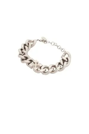 Off-White Arrow Chain Bracelet In Metallic - Silver