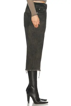 Rick Owens Bolan Cutoff Straight Leg In Grey