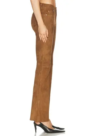 FRAME The Suede Rodeo Pant In Brown