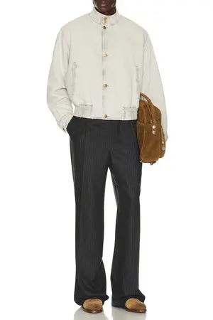 JIL SANDER Denim Blouson 4 Treated In White