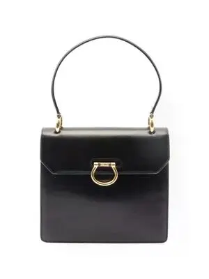 Celine 2010s Leather Shoulder Bag - Black