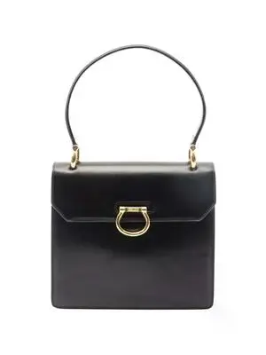 Celine 2010s Leather Shoulder Bag - Black