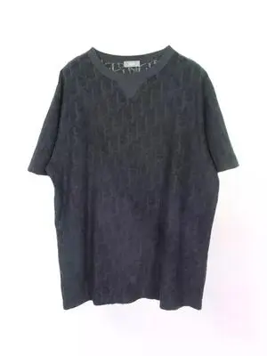Dior 2010s Oblique Pile T-shirt - Blue
