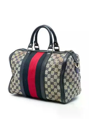 Gucci 2016-2026 Medium Gg Canvas Web Joy Boston Bag Satchel