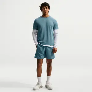 Nike Miler Dri-fit 7" Brief-lined Running Shorts - Blue