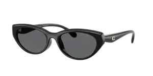 COACH Sunglass Cdp42 - Grey Solid Polarized