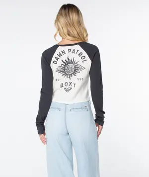 Roxy Sun Surfboard Boyfriend Raglan Long Sleeve