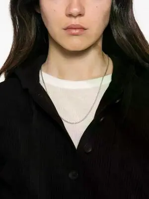 BOBI Waffle-knit Button-front Hoodie