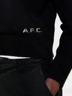 A.p.c. Anna Logo-intarsia Wool Sweater