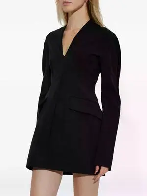 Sportmax V-neck Flap-pocket Mini Dress