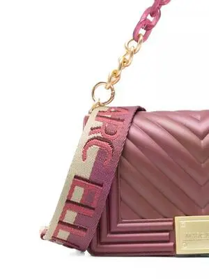MARC ELLIS Small Flat 27 Chevron-quilted Logo-plaque Tote Bag
