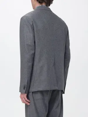 Etro Single-breasted Wool Blend Blazer With Peak Lapels And Patch Pockets
