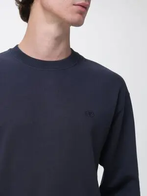 Valentino Garavani Ribbed-trim Crewneck Cotton Jumper