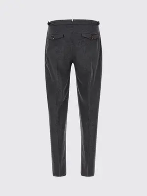 PT TORINO Straight Fit Wool And Cashmere Sartorial Trousers - Grey