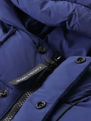Canada Goose Sterling Hooded Quilted Nylon Down Jacket With Goose Feather