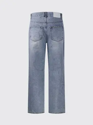 DUNST Straight-fit Mid-rise 5-pocket Cotton Denim Jeans