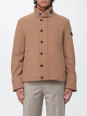 Peuterey Zandv Padded Nylon Windbreaker Jacket With Faux Fur Lining - Walnut
