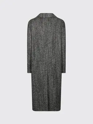 Tagliatore Chevron Pattern Knee-length Double-breasted Wool-blend Coat