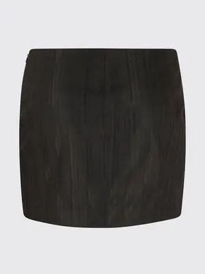 DONDUP Mid-rise Pinstripe Wool-blend Pencil Mini Skirt