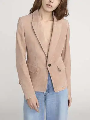 FRAME The Suede Sleek Blazer