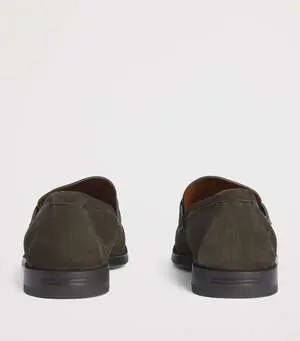 Zegna Suede Penny Loafers