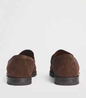 Zegna Suede Penny Loafers