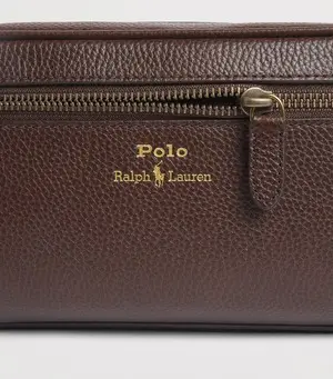 Polo Ralph Lauren Medium Leather Wash Bag