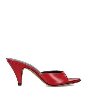 JUDE Leather Haze Mules 80 - Red
