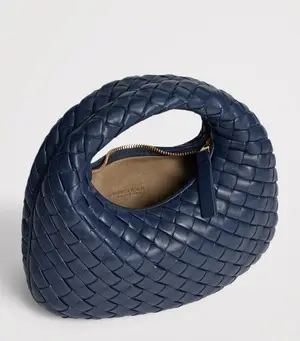 Bottega Veneta Baby Leather Veneta Shoulder Bag - Blue