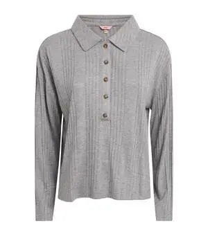 Eberjey Ribbed Pyjama Top Grey