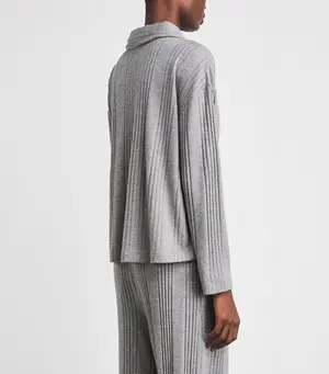 Eberjey Ribbed Pyjama Top - Grey