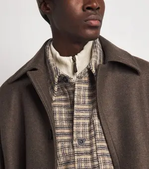 A.p.c. Wool Check Overshirt