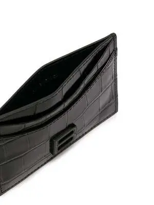 Balenciaga Portacarte Hourglass Da Donna In Nero