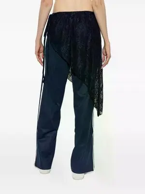 Adidas 2in1 Firebird Loose Track Pants With Lace Mini Skirt